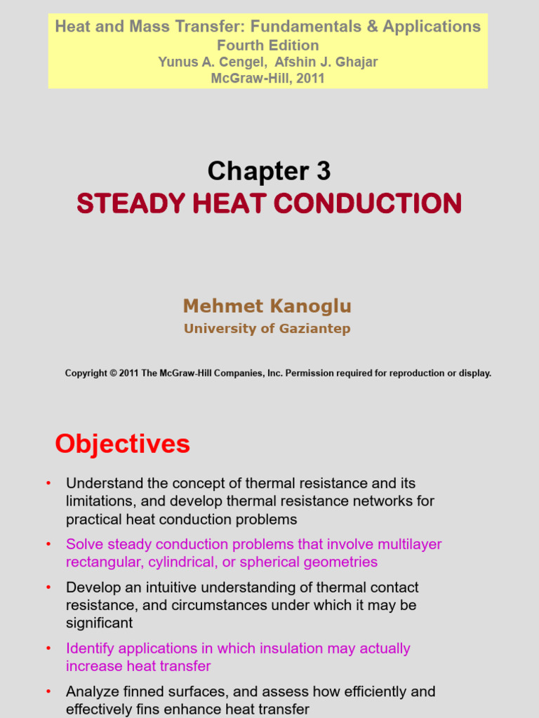 Steady Heat Conduction Principles | PDF | Heat Transfer | Thermal ...