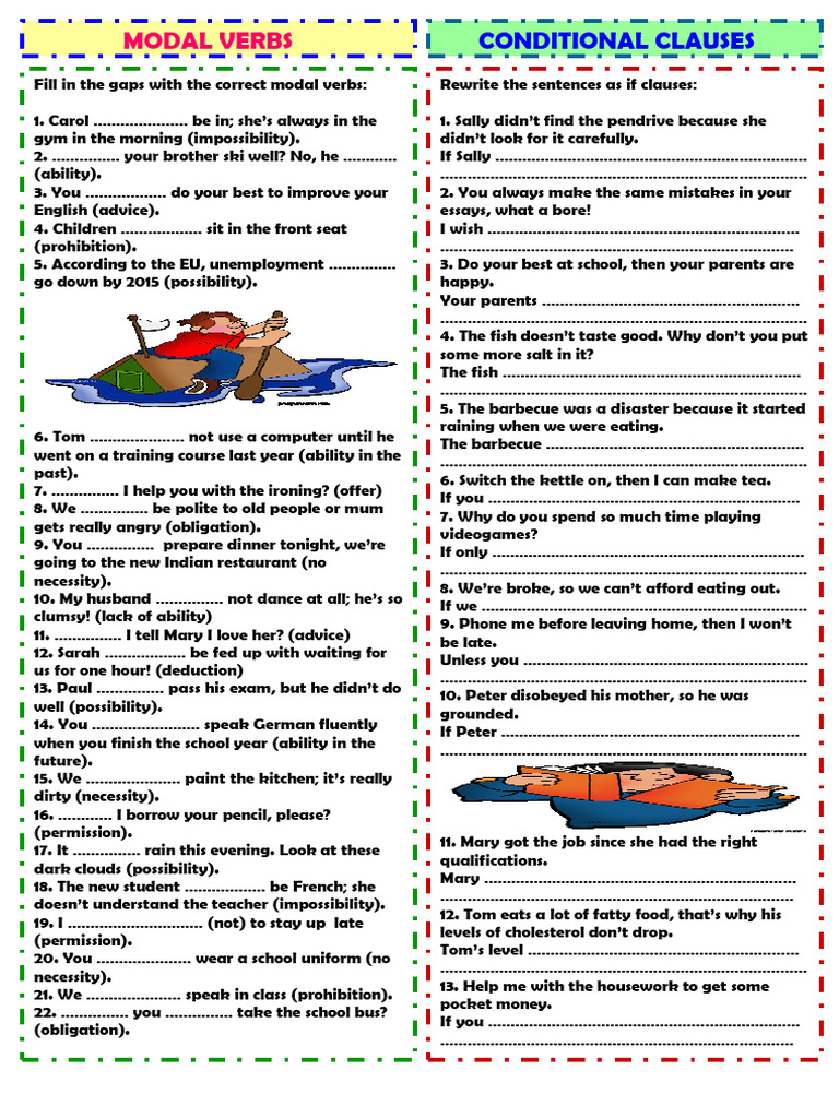 First Conditional and Modals S | PDF | Syntax | Linguistics