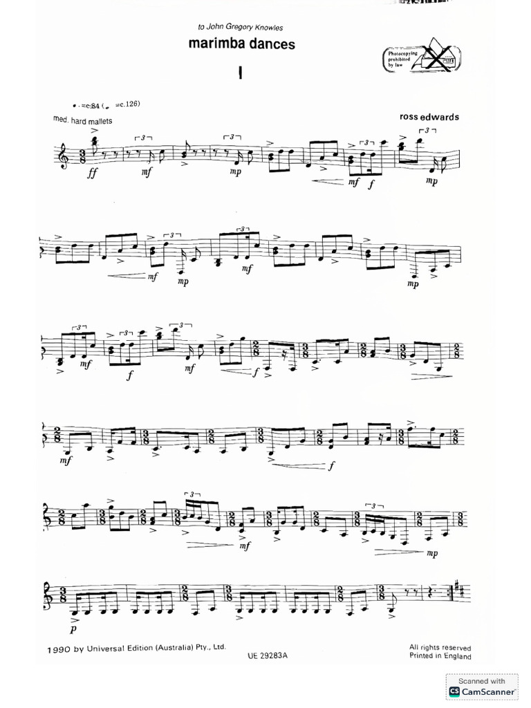 Marimba Dance 1 | PDF