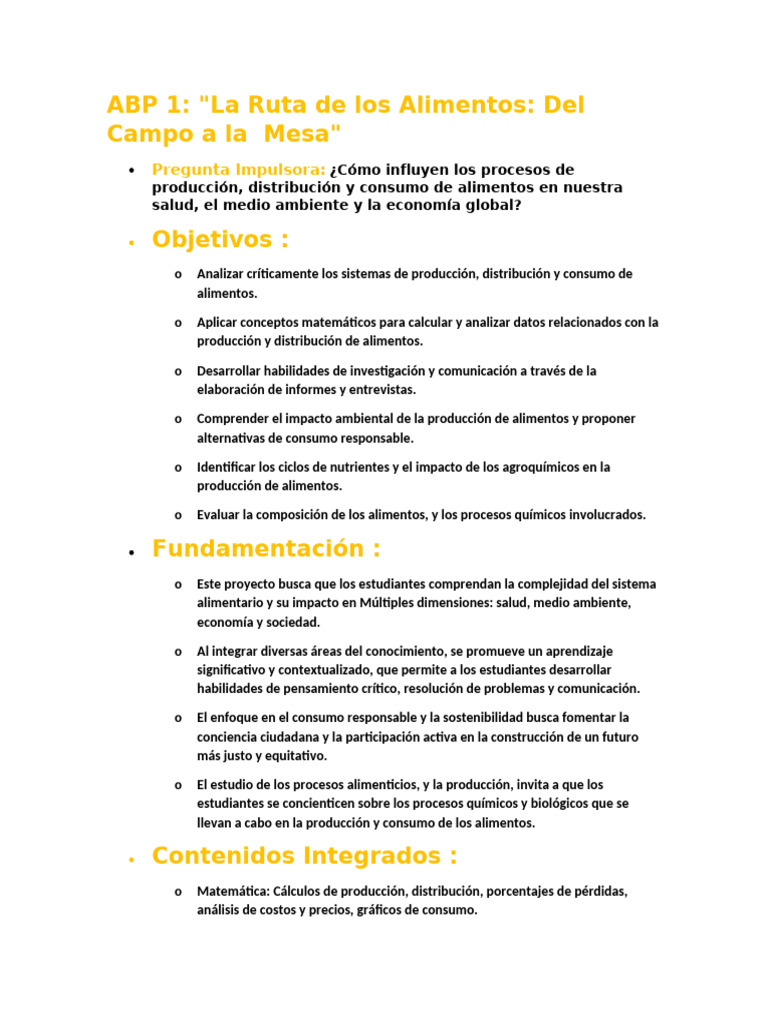 Abp 1 | PDF | Alimentos | Análisis