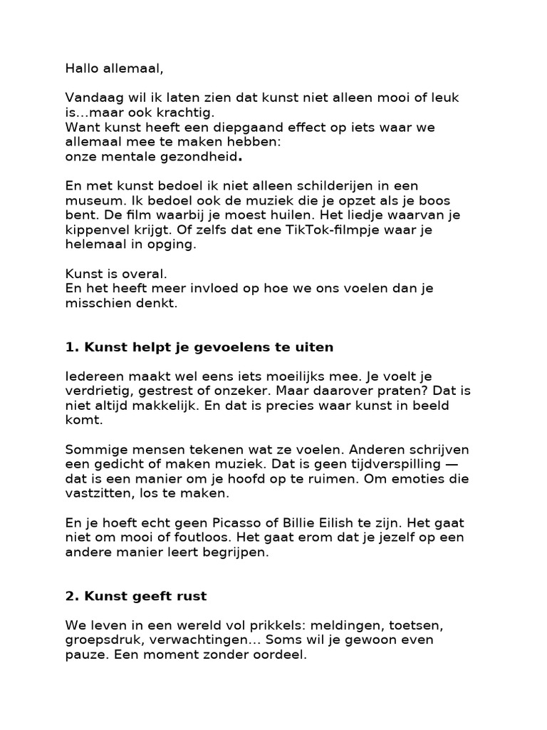 Speach Examen 2025 | PDF