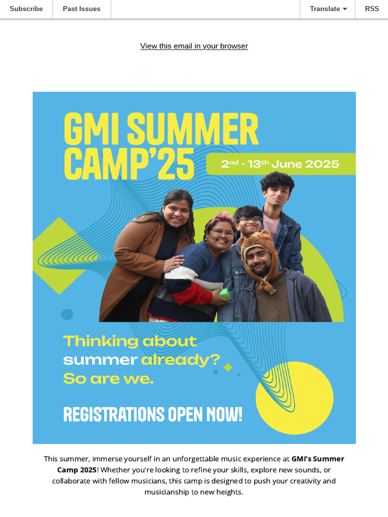 GMI Summer Camp 2025! | PDF