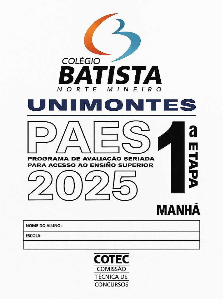 Capa Simulado 1 Ano | PDF