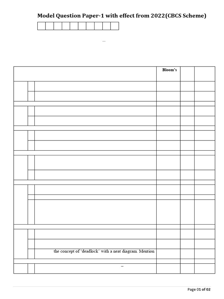 BEC601 Embedded Systems Model Paper | PDF | Embedded System | Central ...