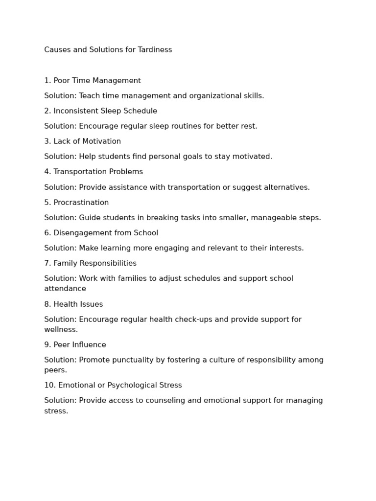 Causes and Solutions for Student Challenges | PDF | Anger | Bullying