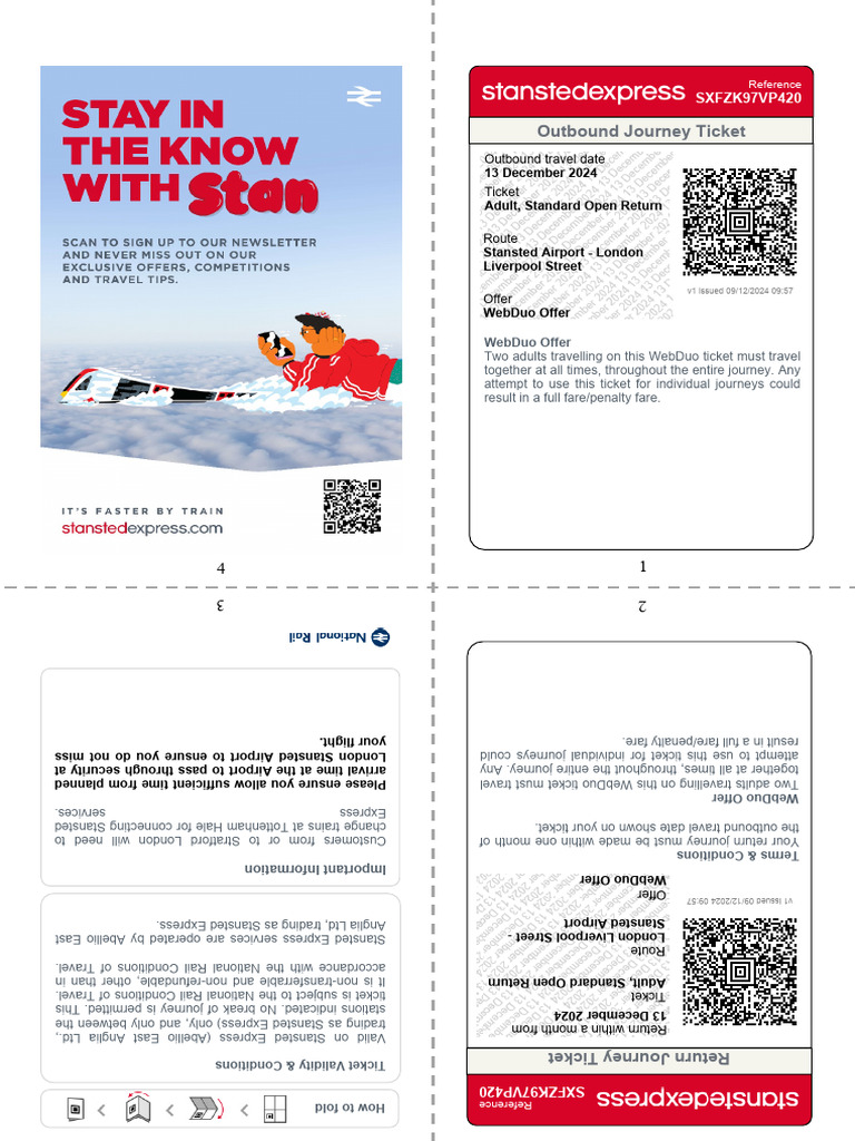 Ticket 1 | PDF | Rail Transport | Transport