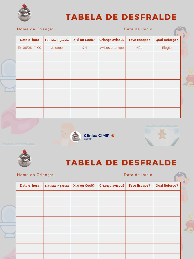 Tabela - Desfralde | PDF