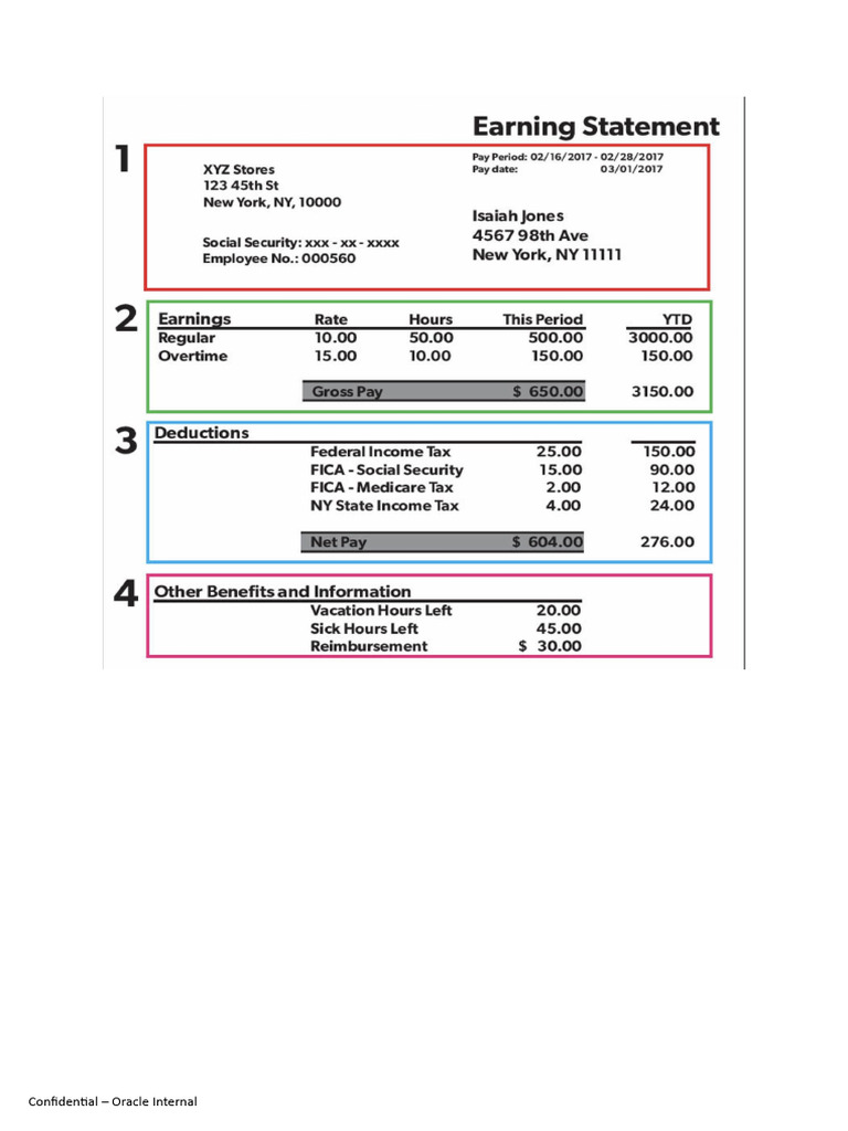 Sample Payslip | PDF