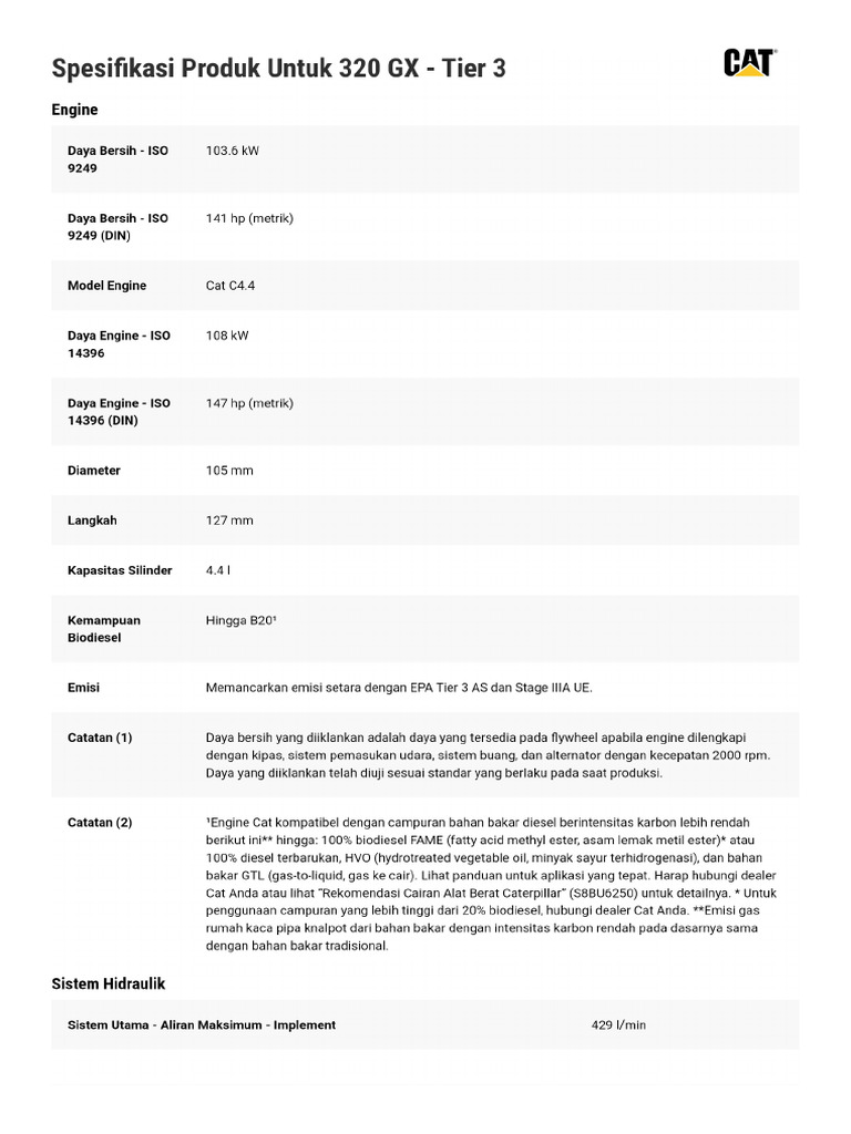 320 GX - Tier 3 | PDF