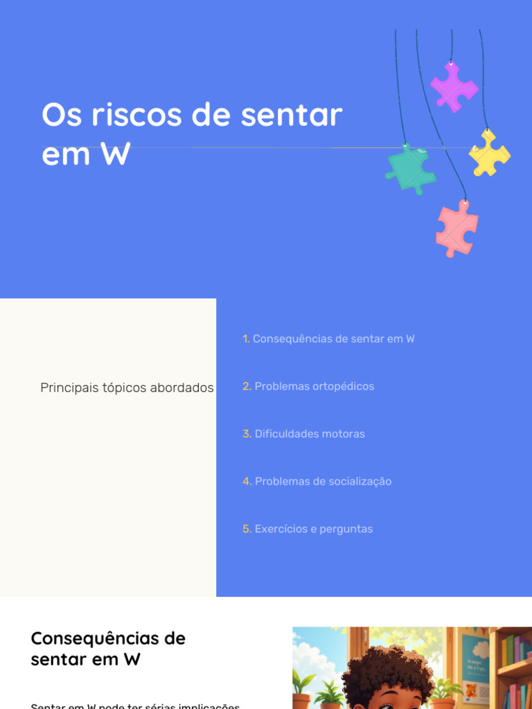Riscos do Sentar em W em Crianças Autistas | PDF