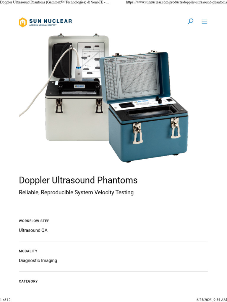 Doppler Ultrasound Phantom Solutions | PDF | Medical Ultrasound ...