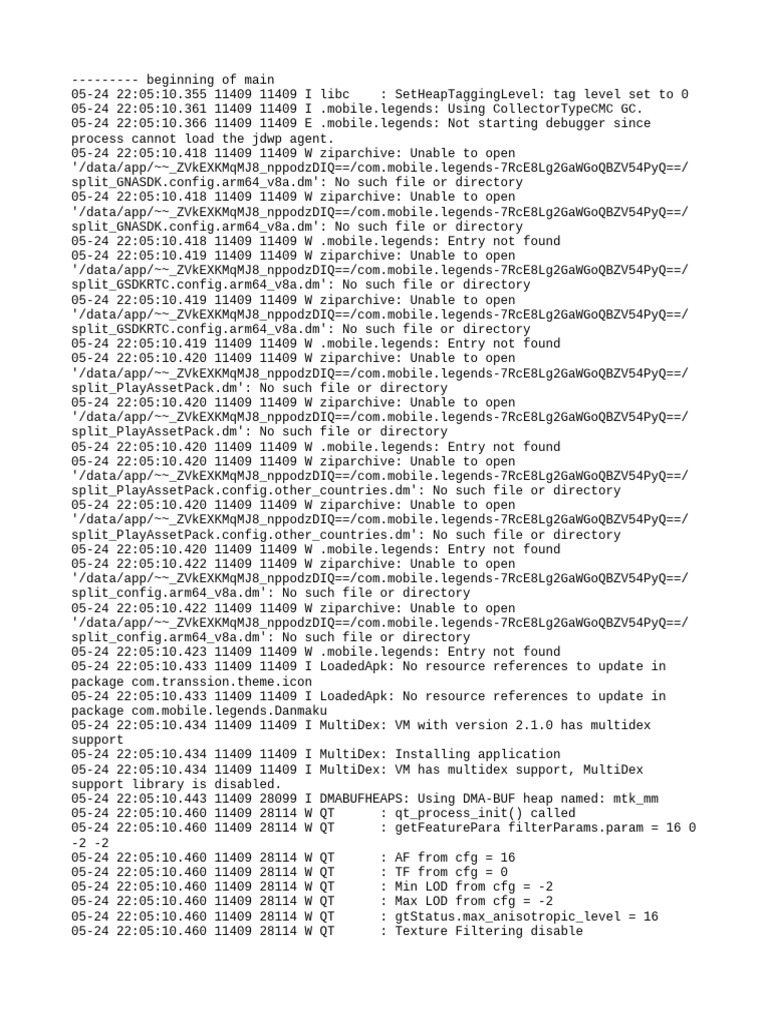 ML-Logcat-1748095518592 | PDF | Directory (Computing) | Java (Programming Language)
