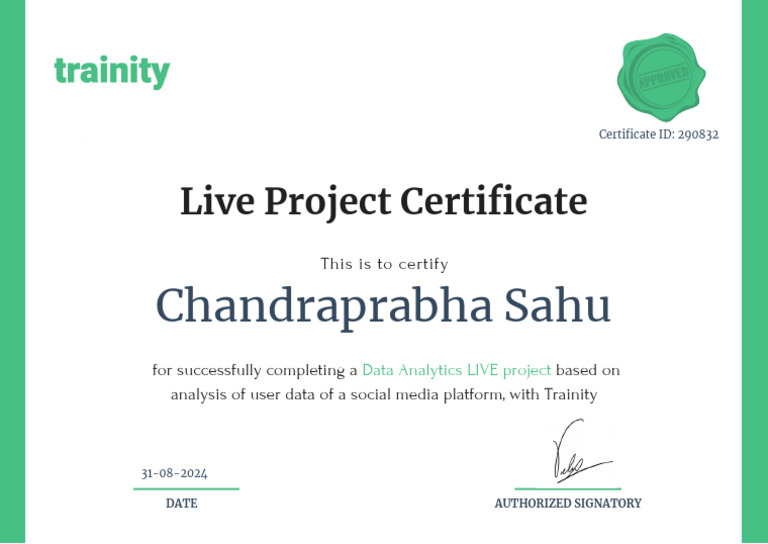 Project Certificate | PDF