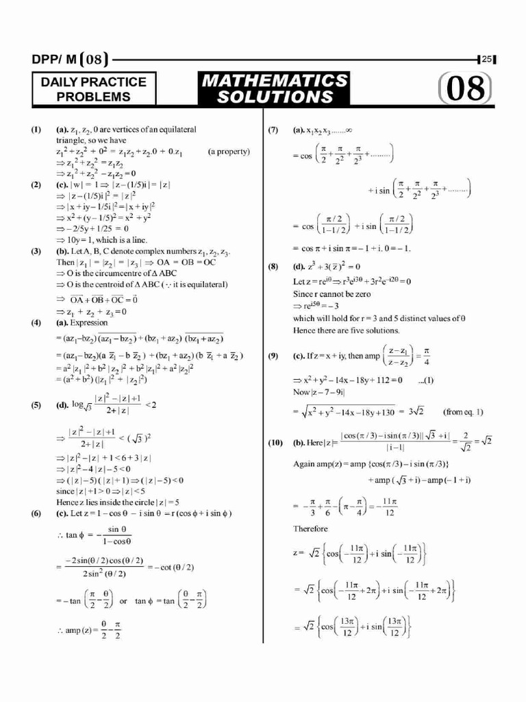 Mains Maths-10 | PDF