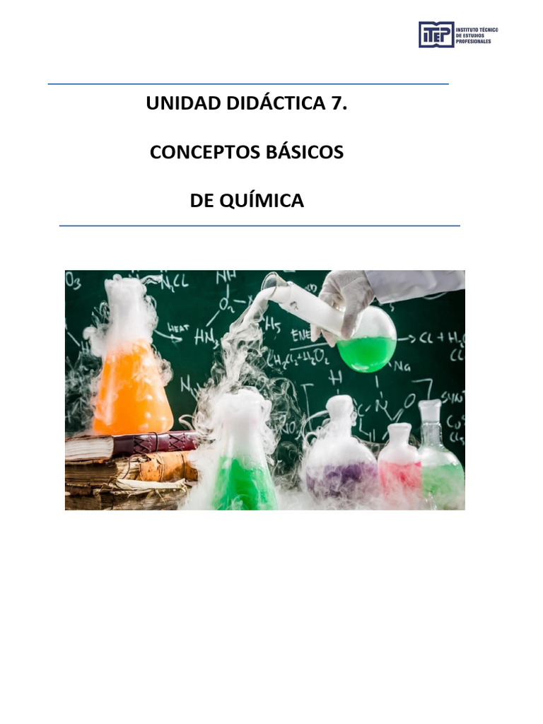 UD7. Conceptos Básicos de Química | PDF | Química | Enlace iónico