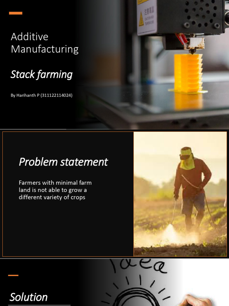 Additive Manufacturing: Stack Farming | PDF