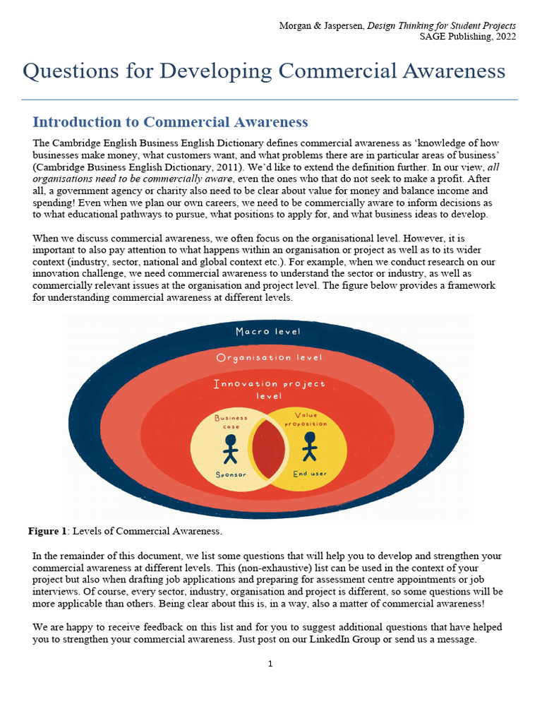 7 Morgan Jaspersen Questions-commercial-Awareness 0 | PDF | Supply ...