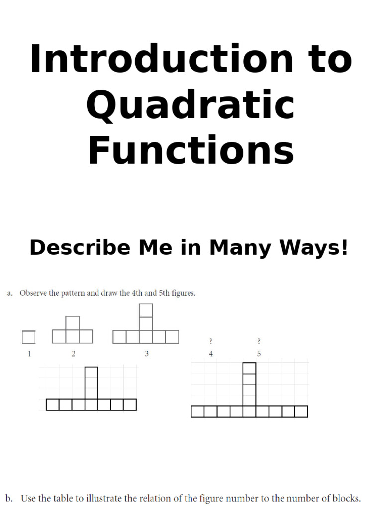Intro To Quad Function | PDF