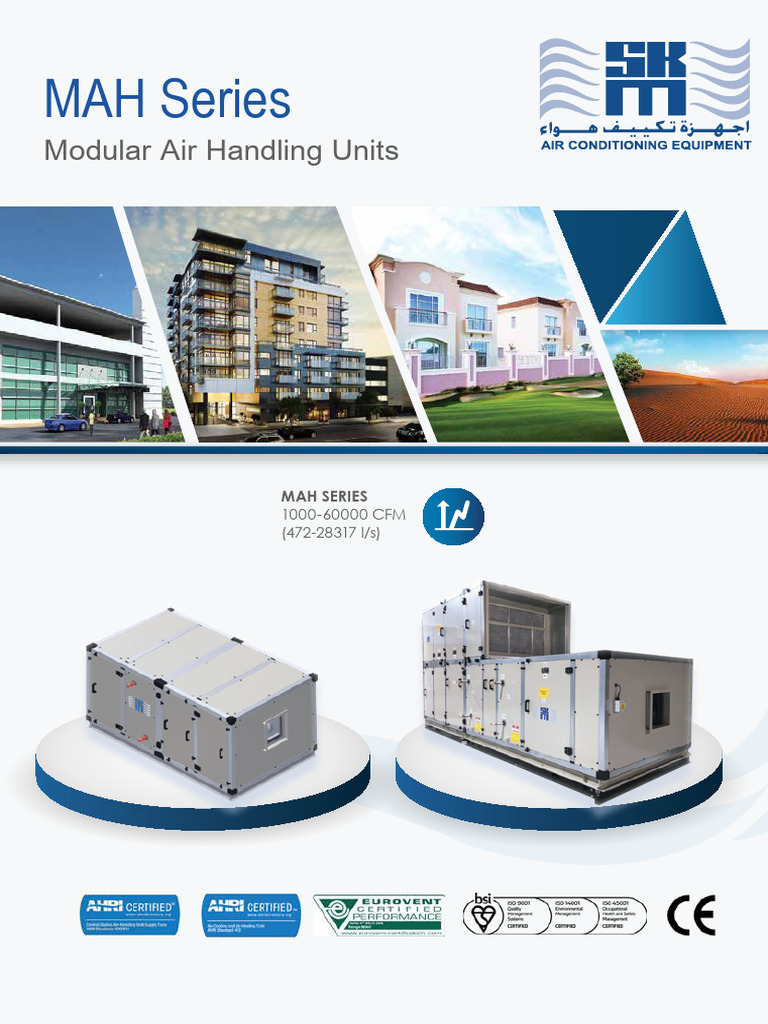 MAH Series Modular Air Handling Units | PDF | Duct (Flow) | Thermal ...