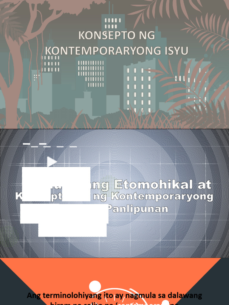 Konsepto NG Kontemporaryong Isyu | PDF