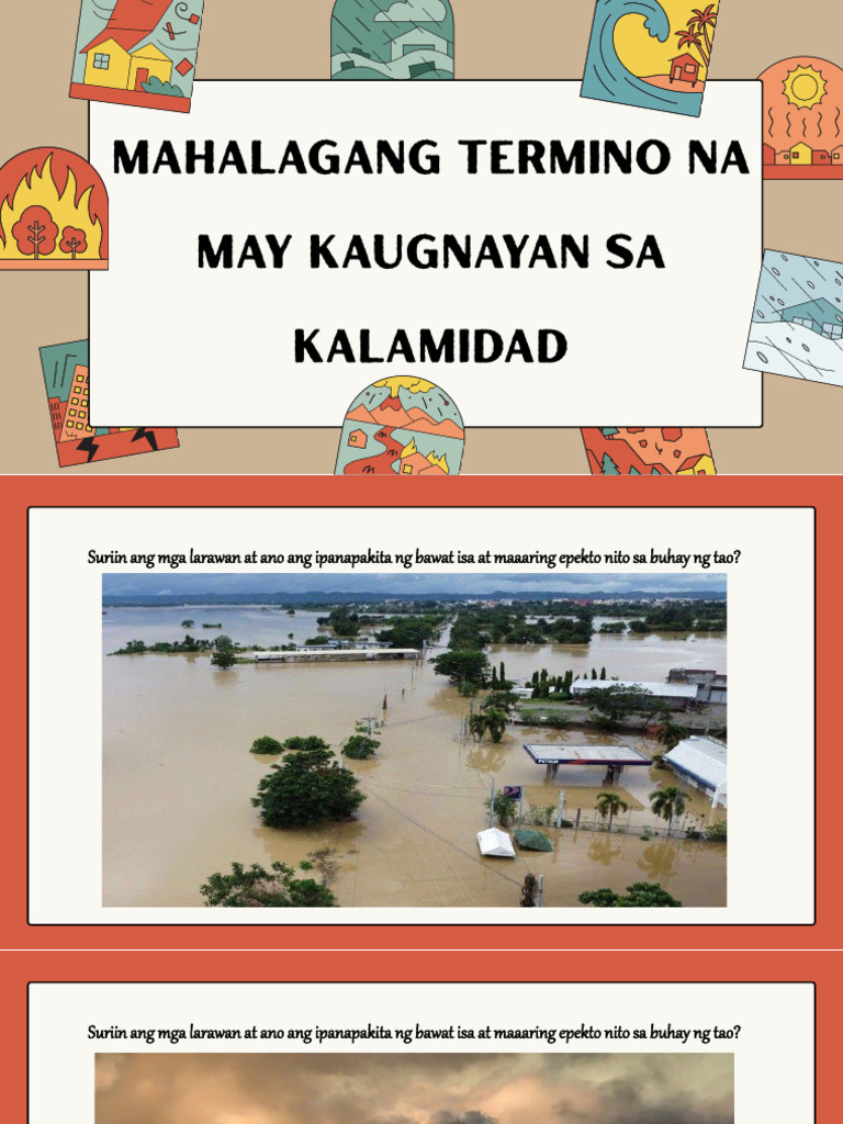 Mahalagang Termino Na May Kaugnay Sa Kalamidad | PDF