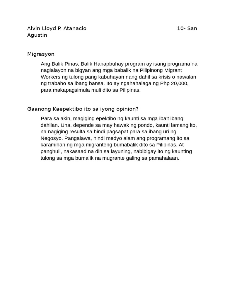 AP Activity - Atanacio | PDF