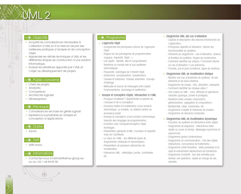 Formation UML : Analyse et Conception | PDF | Programmation orientée ...