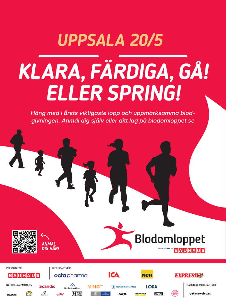 Blodomloppet Affisch A4 Uppsala 1 | PDF