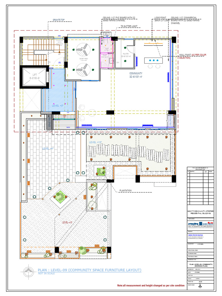 Community Space Furniture Layout Plan | PDF
