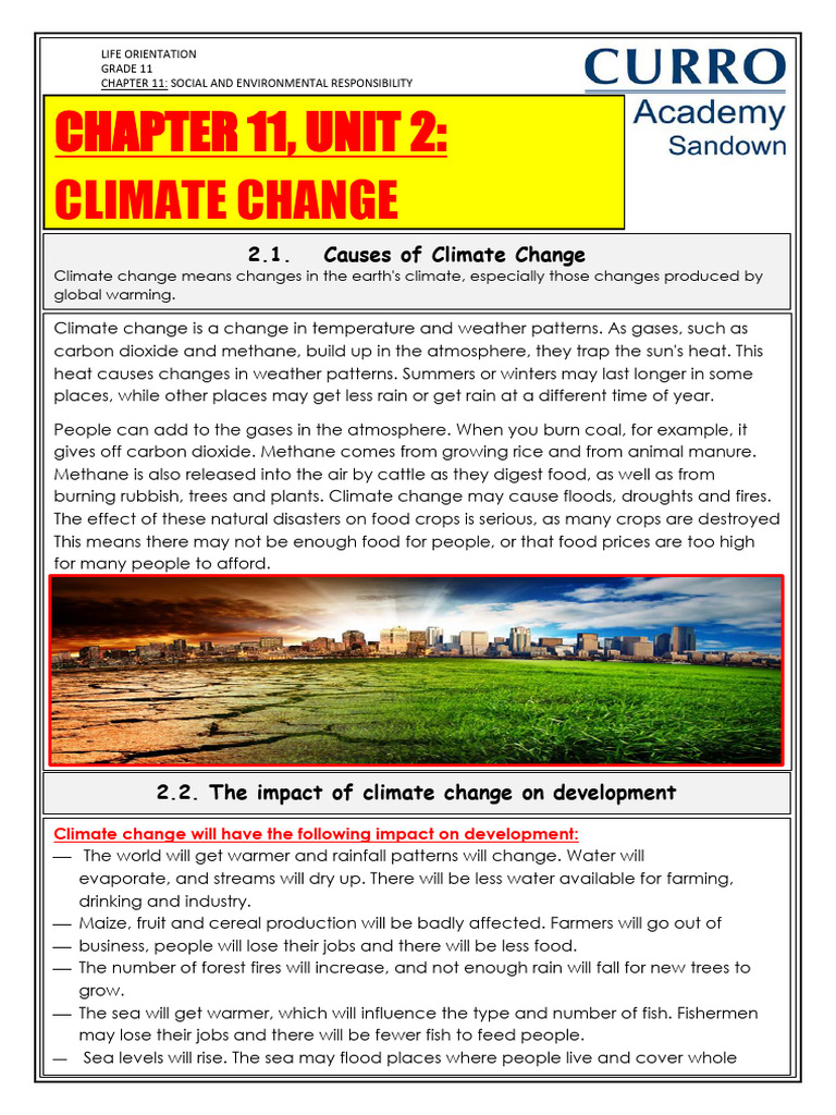 Climate Change and Community Action Guide | PDF | Climate Change ...
