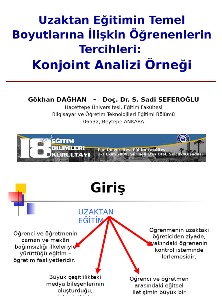 EBK18 Daghan-Seferoglu KonjointAnalizi | PDF