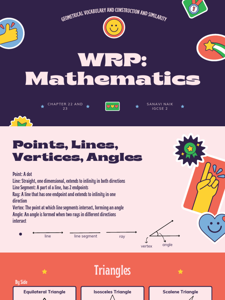 Mathematics Presentation On Basic Geometry and Similarity and ...
