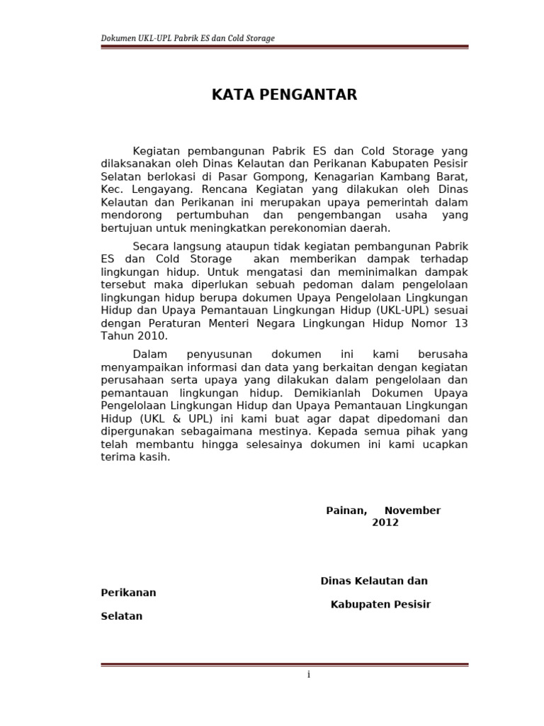 Kata Pengantar Dan Daftar Isi | PDF