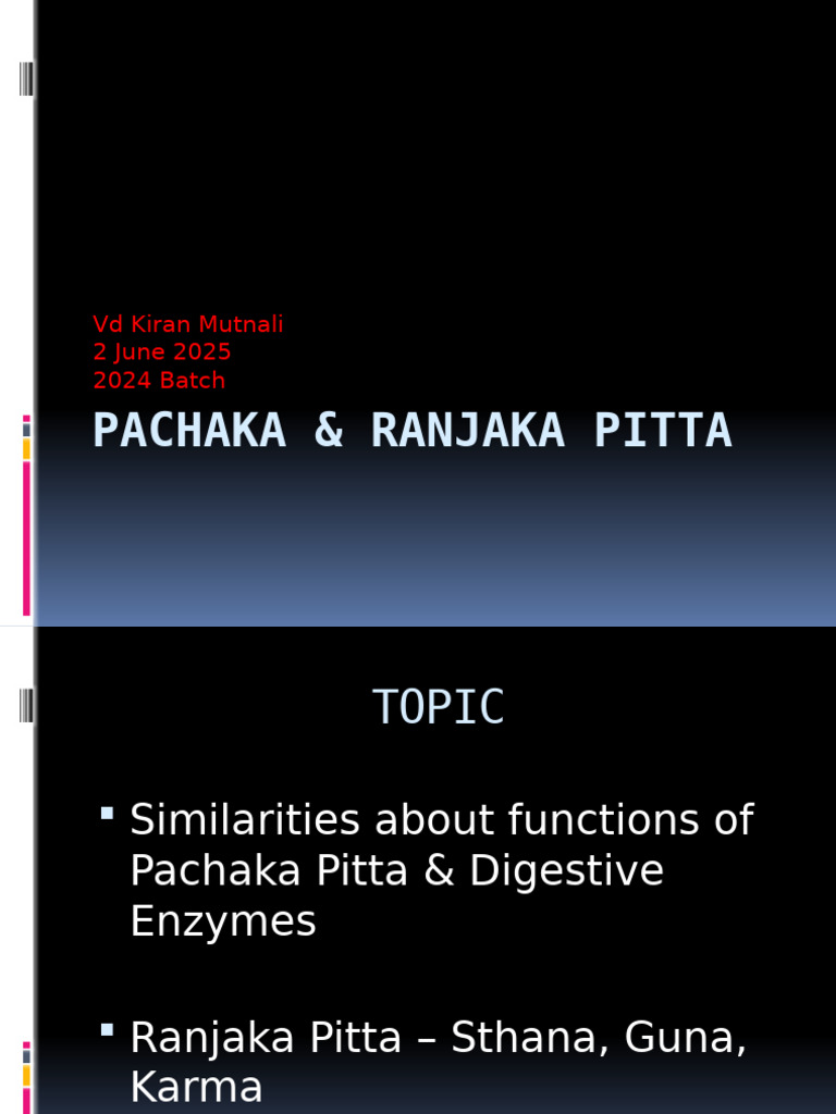 Pachaka Ranjaka Pitta - 1 | PDF | Digestion | Stomach