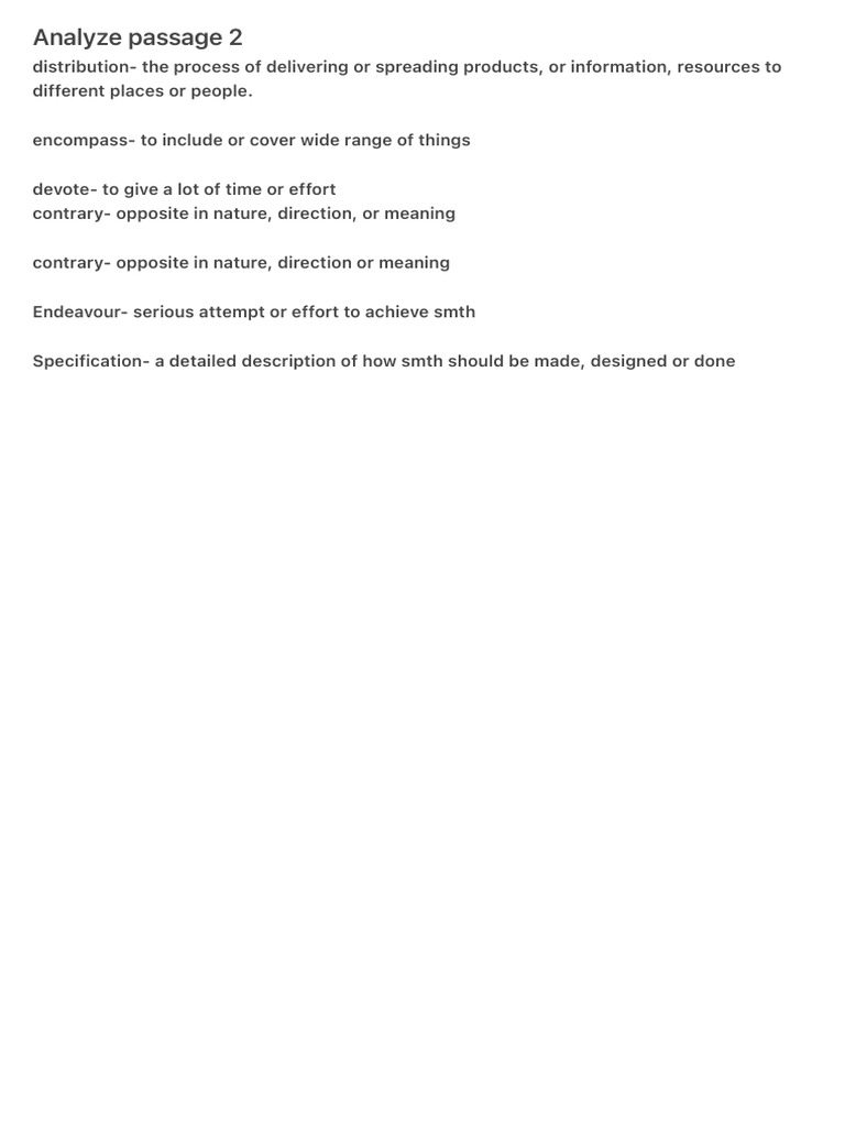 Analyze Passage 2 | PDF