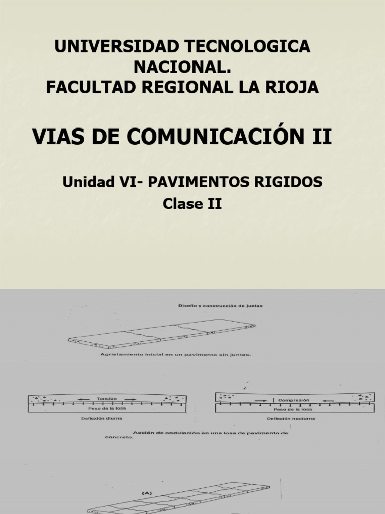 Vias II. U6.Pav Rigidos. Diseño Juntas. | PDF | Ingeniería mecánica