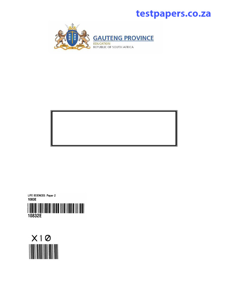 Grade 12 NSC Life Sciences P2-10832 Preperatory 2016 Question Paper ...