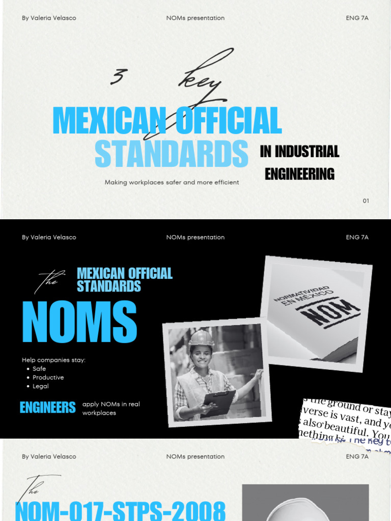 NOMs Presentation - VVO | PDF | Personal Protective Equipment | Safety