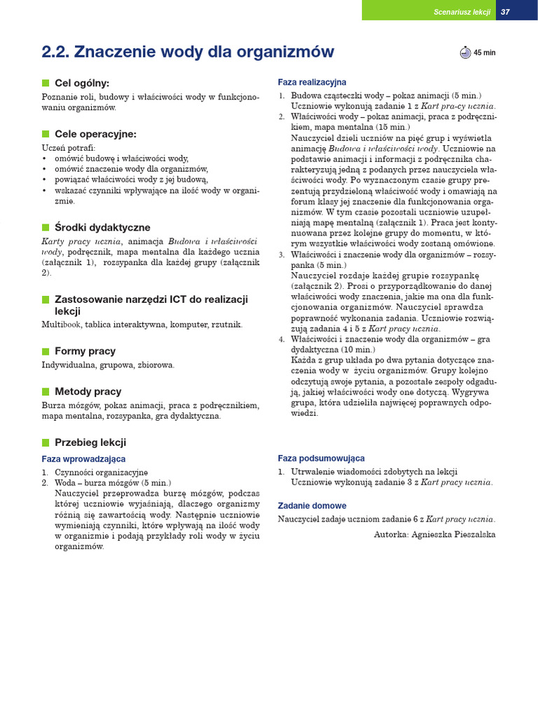 2 2 Znaczenie Wody Dla Organizmow | PDF