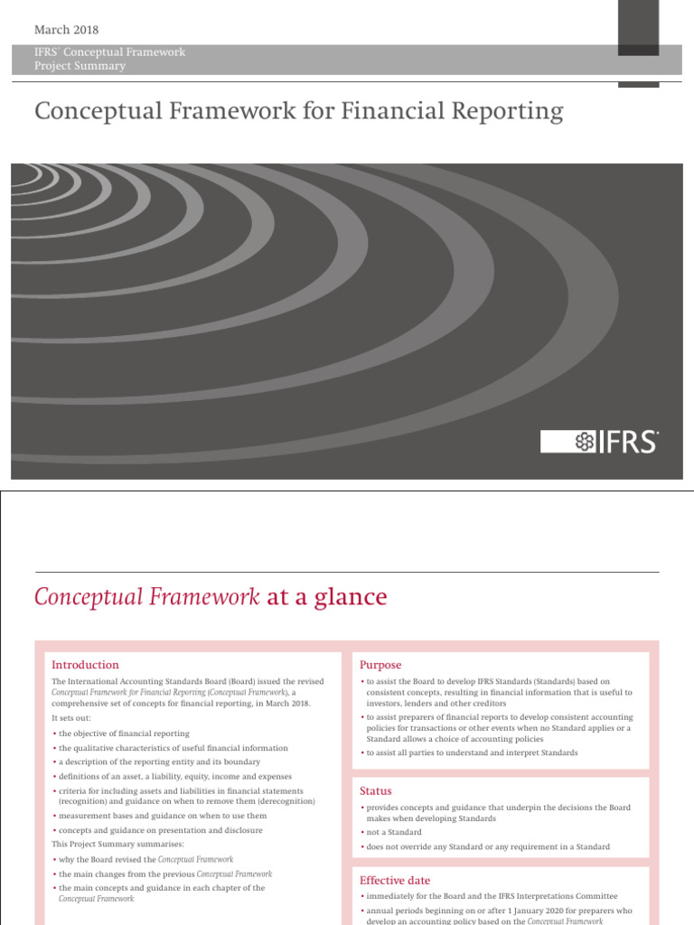 IASB Conceptual Framework Overview 2018 | PDF | International Financial ...