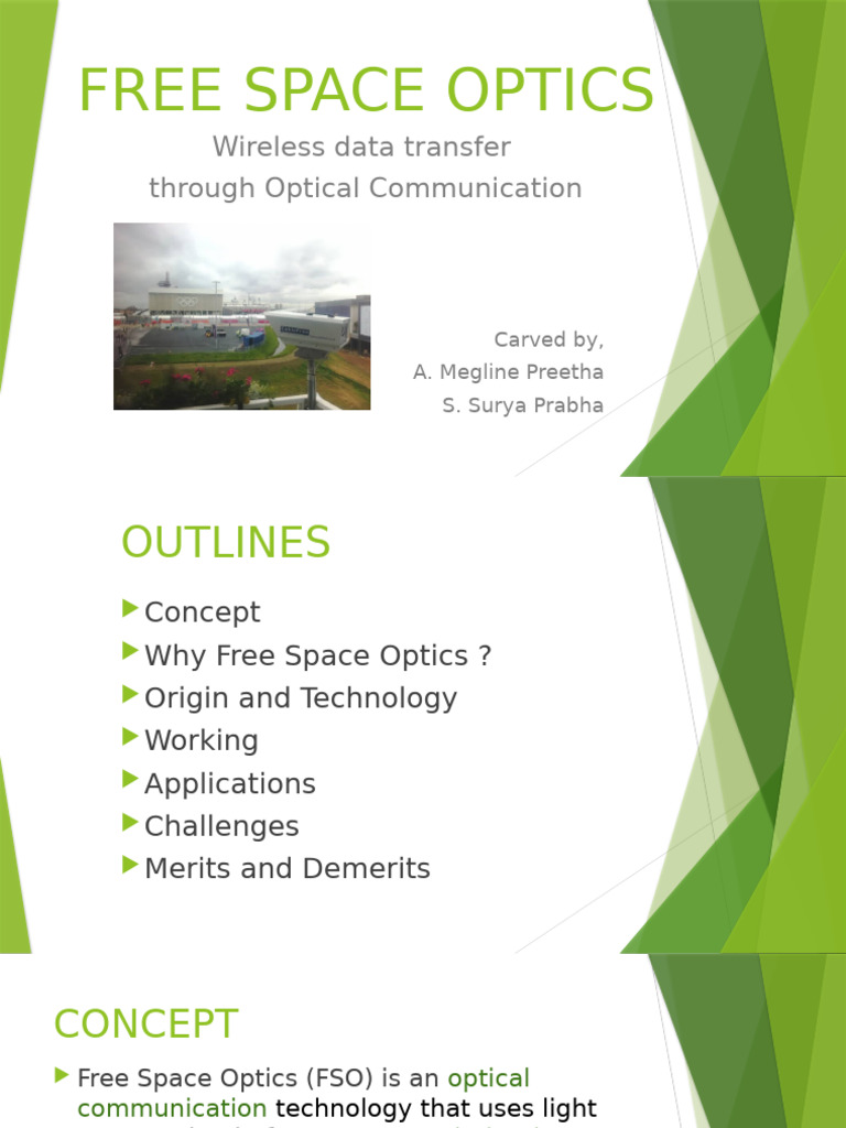 Free Space Optics | PDF