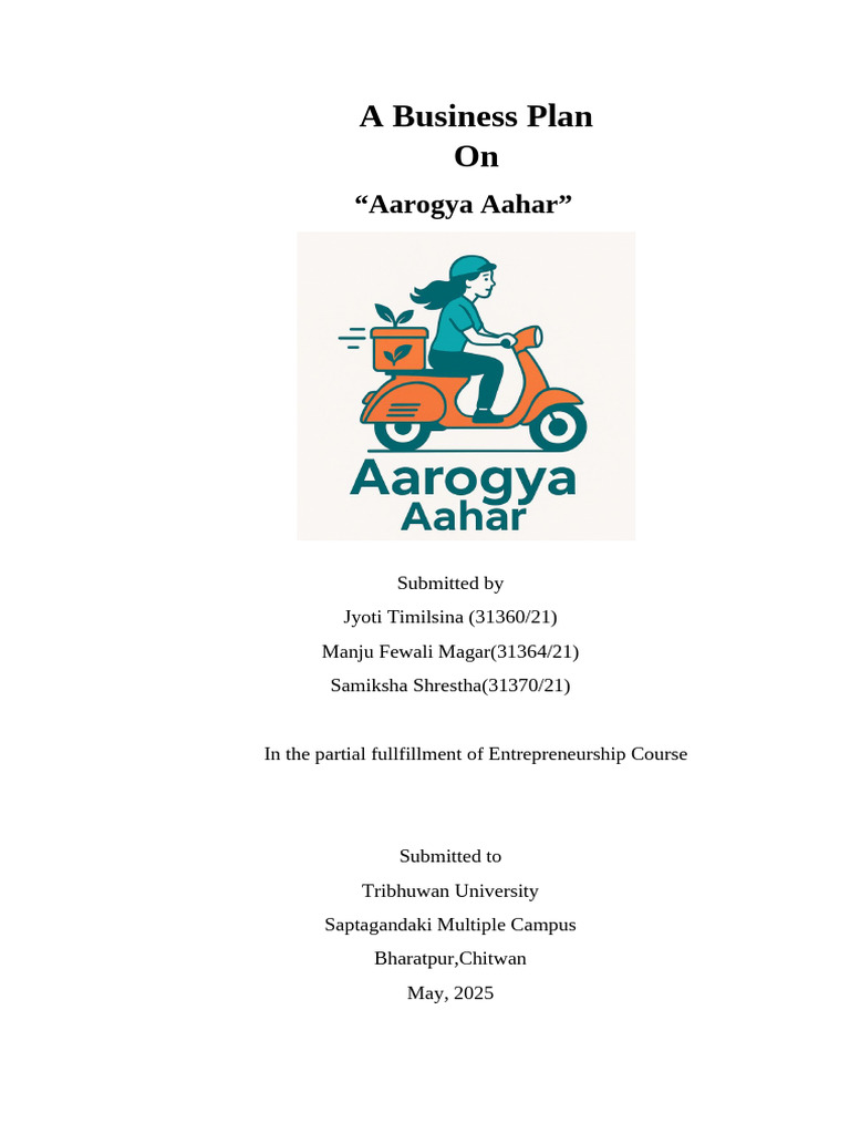 Aarogya Aahar | PDF | Expense | Income Statement
