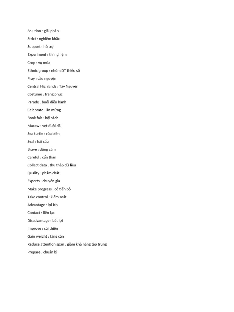 English Vocabs 9 | PDF