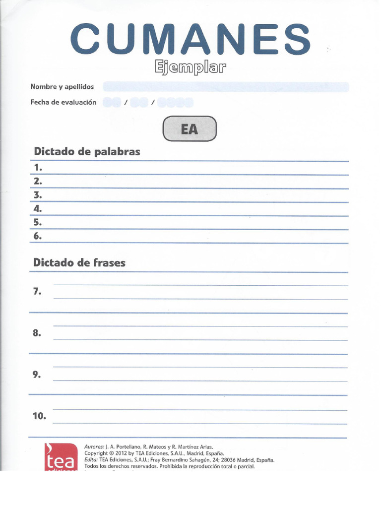 Cuadernillo de Aplicación | PDF