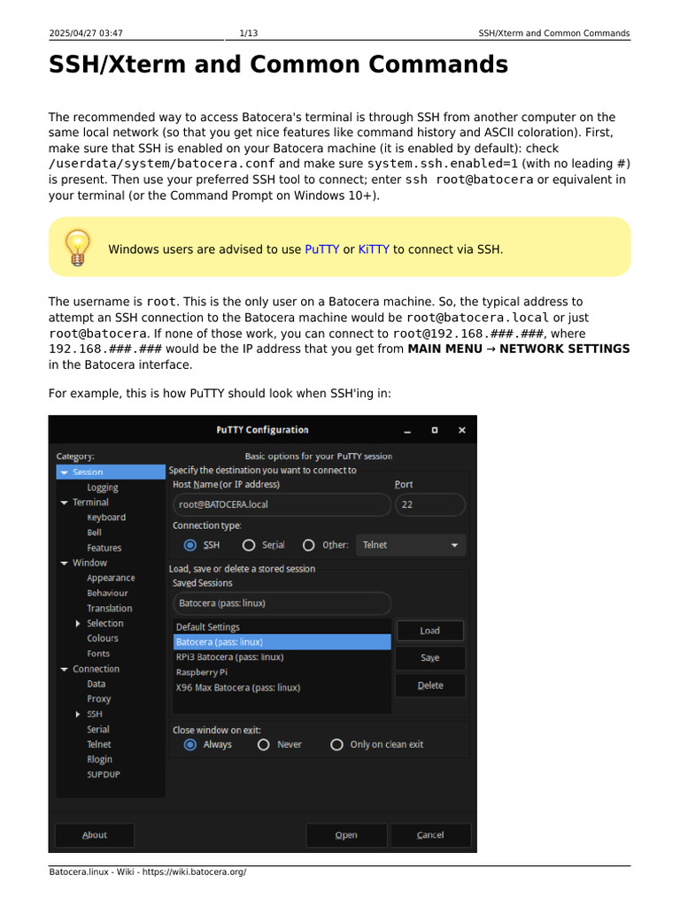 Ssh Xterm And Common Commands Pdf Computer File Secure Shell 5824