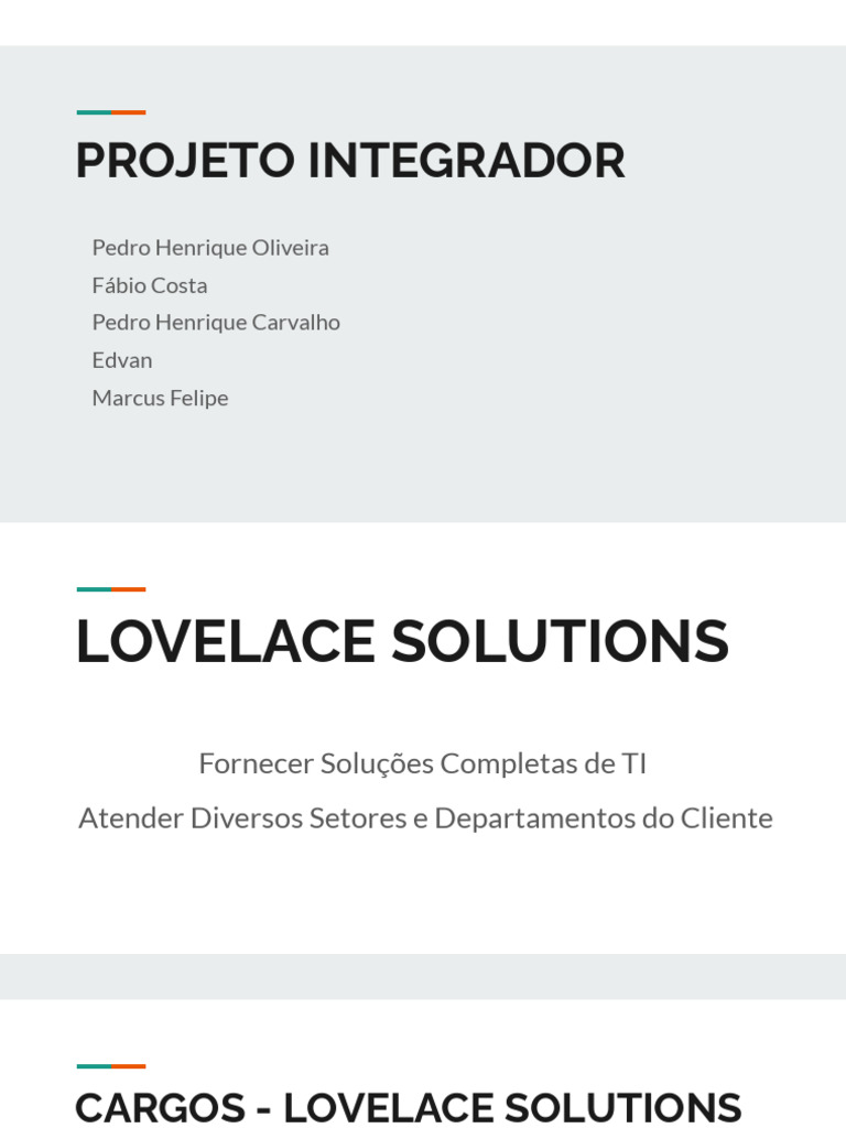 Projeto Integrador 2° Sem - 1° Prévia | PDF