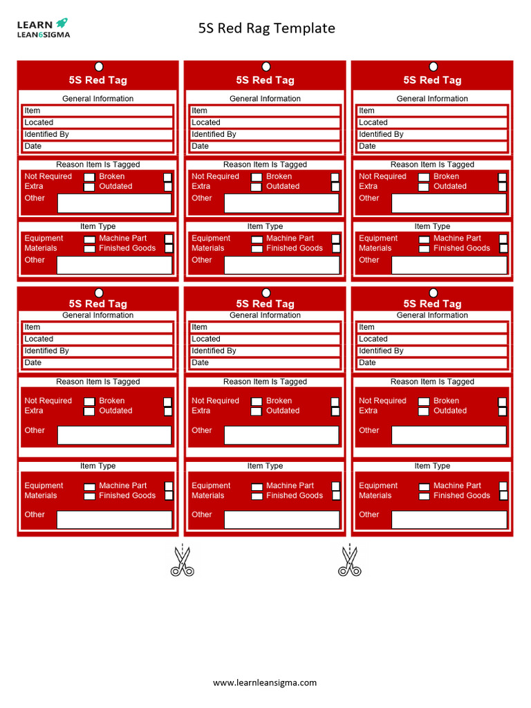 5s Red Tag PDF Print Out | PDF | Recycling | Water Conservation