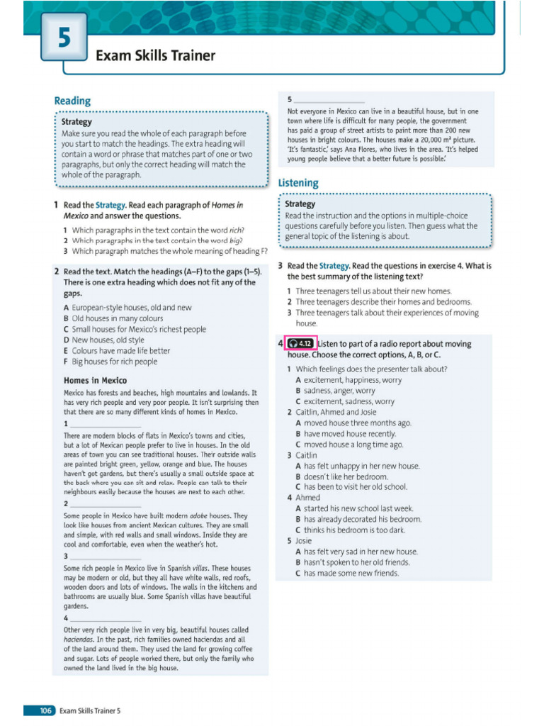 Exam Skill Trainer 5 Fer | PDF