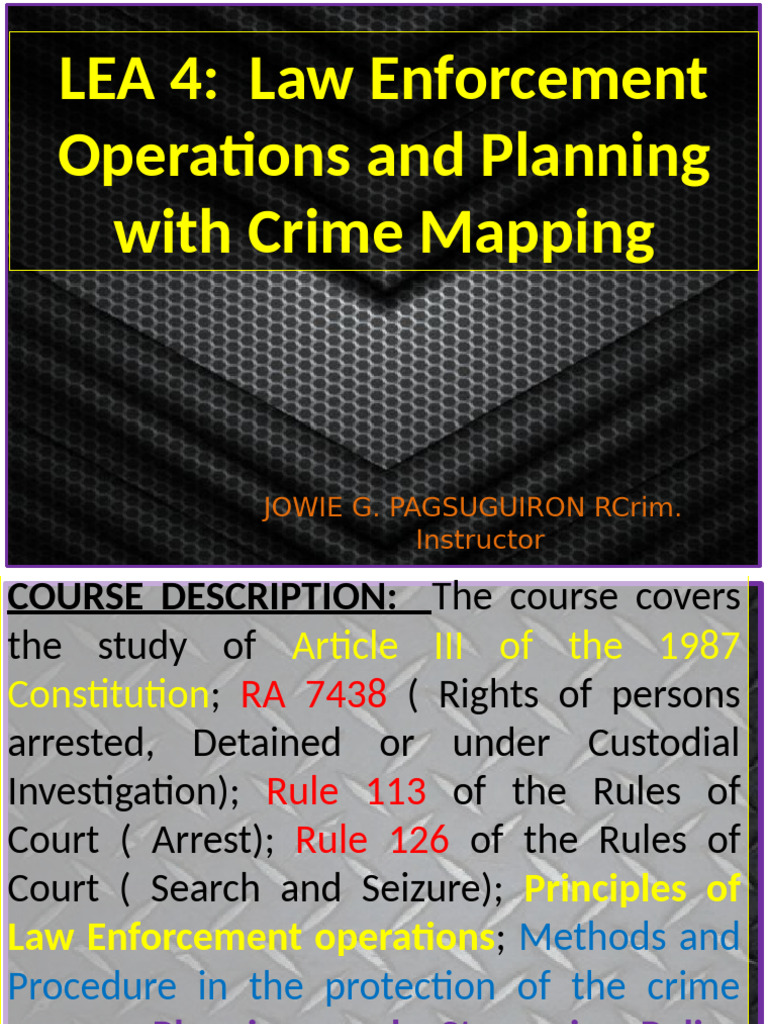 Law Enforcement Operations & Planning | PDF | Police | Use Of Force