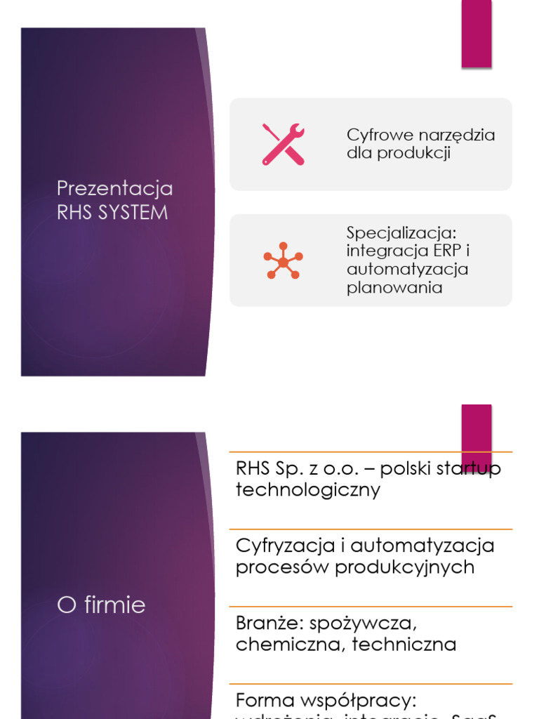 Prezentacja RHS SYSTEM | PDF